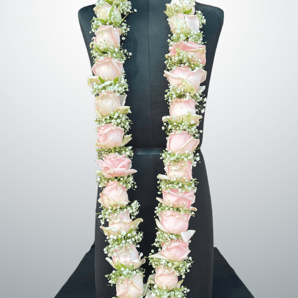 Buy Best Pink rose wedding garland online in Hyderabad
